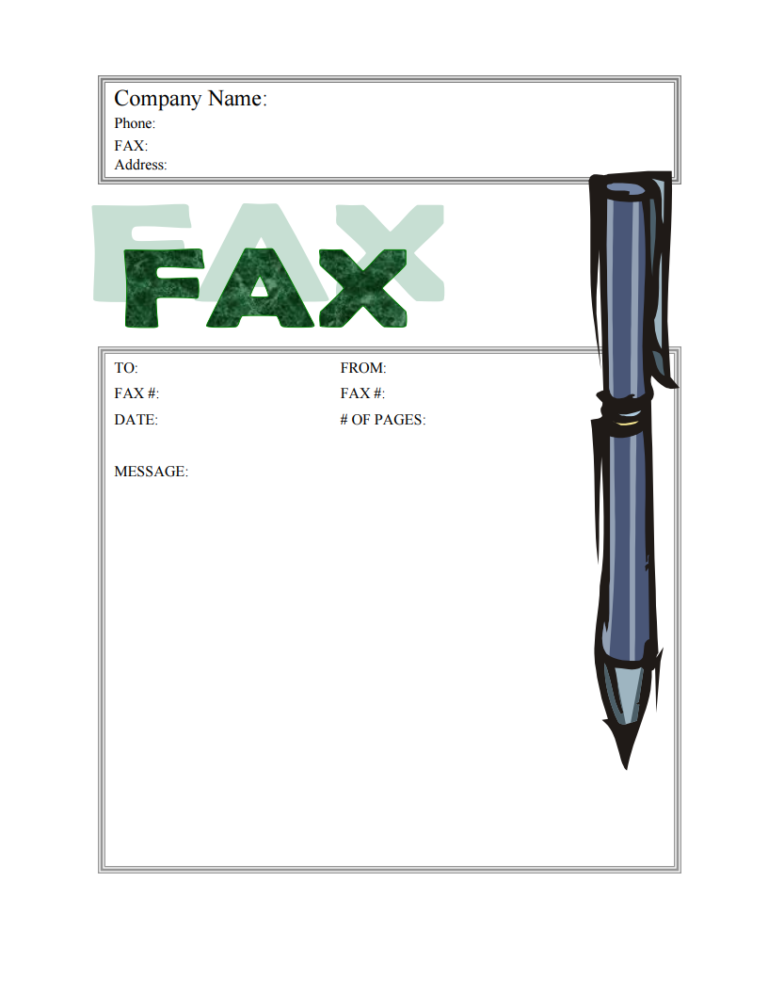 {10+} Free Microsoft Word Fax Templates [Download Now]